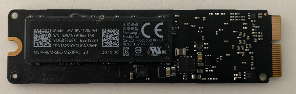 Original Apple SSD 512GB NVMe (Gebraucht) in Sirnach für CHF 63 – mit ...