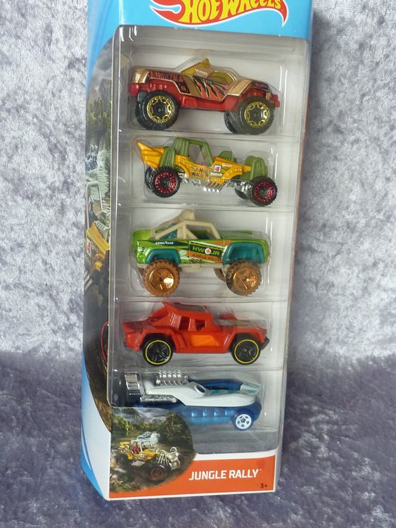 HW 5 Car Set Jungle Rally 1:64 (Neu (gemäss Beschreibung)) in ...