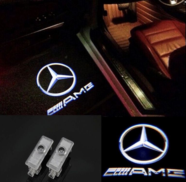 2x Benz AMG Logo Beamer CLA CLK CLS (Neu und originalverpackt) in ...