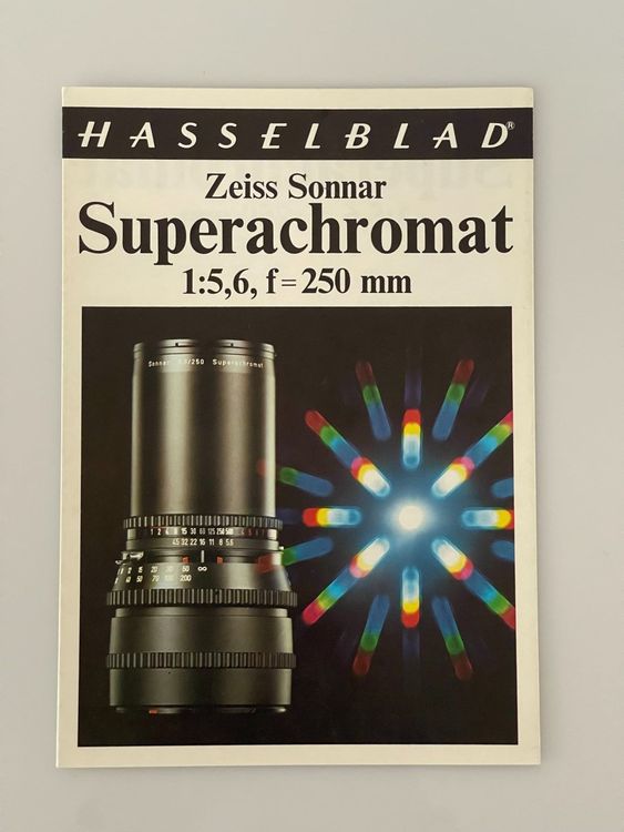 Hasselblad Zeiss Sonnar Superachromat Faltblatt 1976 (Gebraucht) in ...