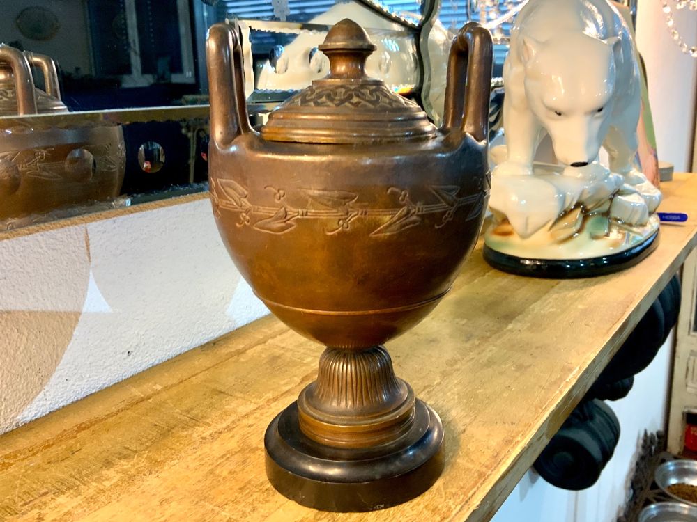 JUGENDSTIL DUFTGEFÄSS KERZENHALTER BRONZE MARMOR FRANCE,1900 (Gebraucht) in Biglen für CHF 86 ...