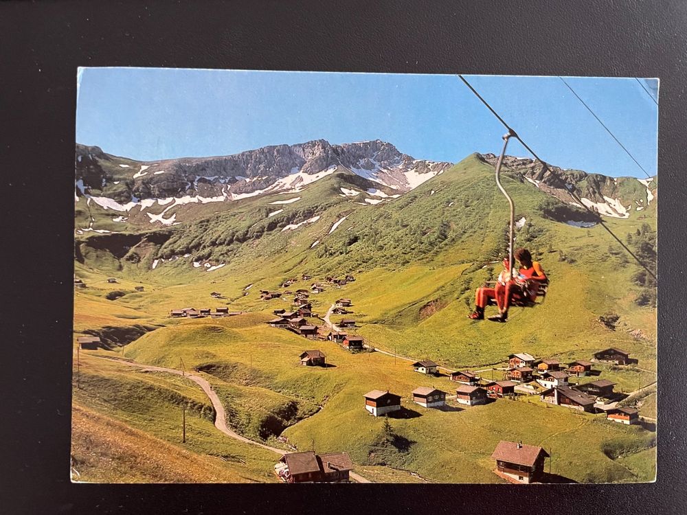 AK FL Malbun, mit Doppelsesselbahn Sareis, Augstenberg | Kaufen auf Ricardo