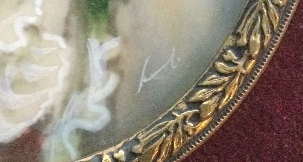 Antike Miniature Gemälde Unleserlich Signiert | Kaufen auf Ricardo