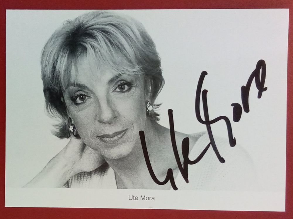 Ute Mora 1945-2003 Autogramm Fotopostkarte 10x15cm | Kaufen auf Ricardo
