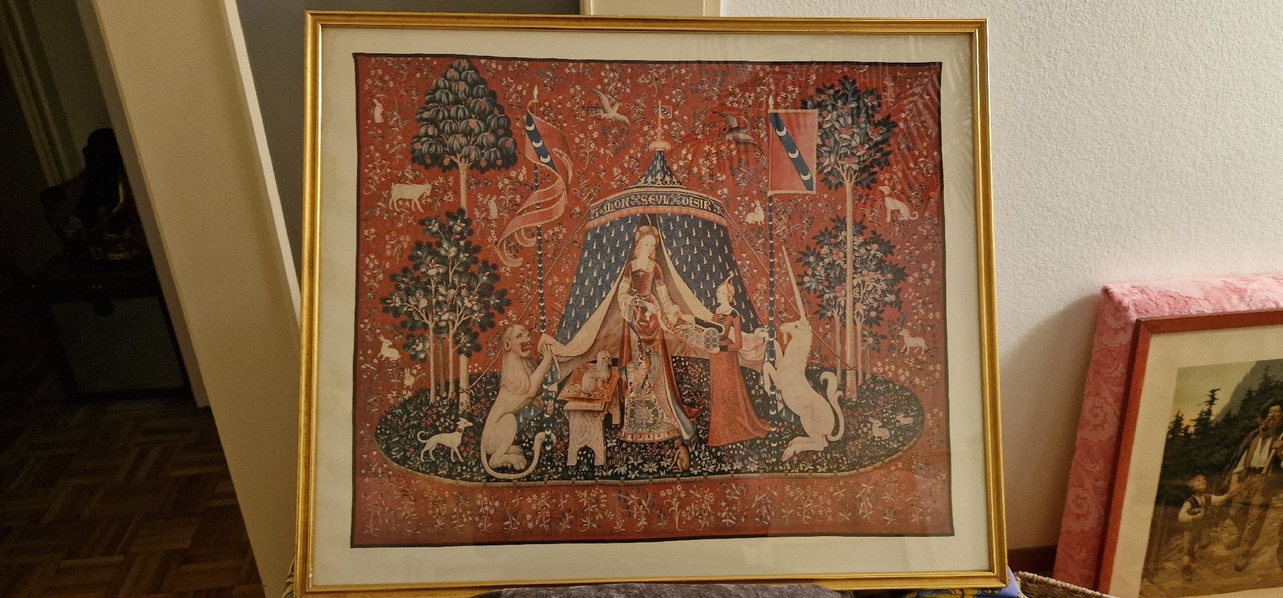 Reproduction Art "La dame à la licorne du début du XVI ème" (D'occasion ...