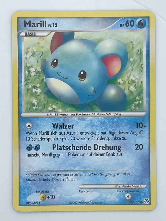 Marill 88/130 Pokémon Diamond & Pearl (Neu (gemäss Beschreibung)) in ...