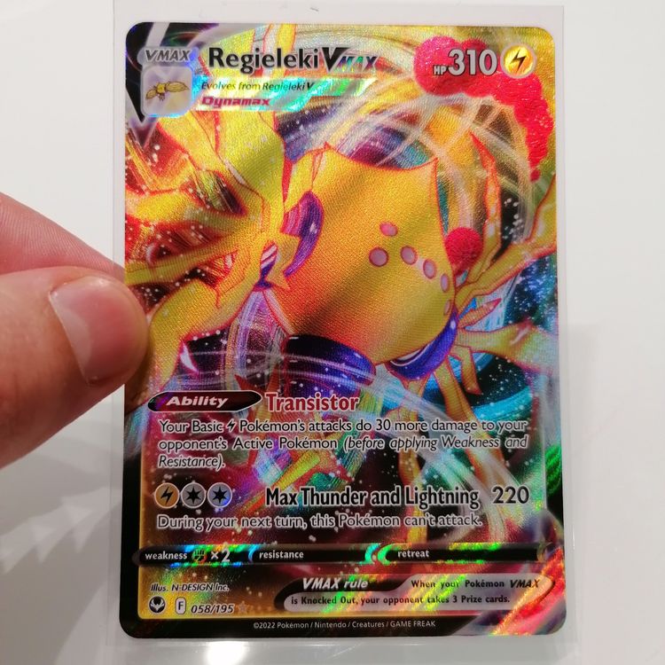 REGIELEKI VMAX 058/195 SILVER TEMPEST POKEMON KARTE MINT (Gebraucht) in ...