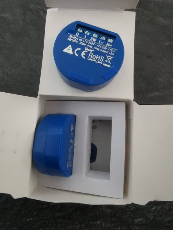 WLAN-Schaltaktor Shelly 1 WiFi-Switch (Neu und originalverpackt) in ...