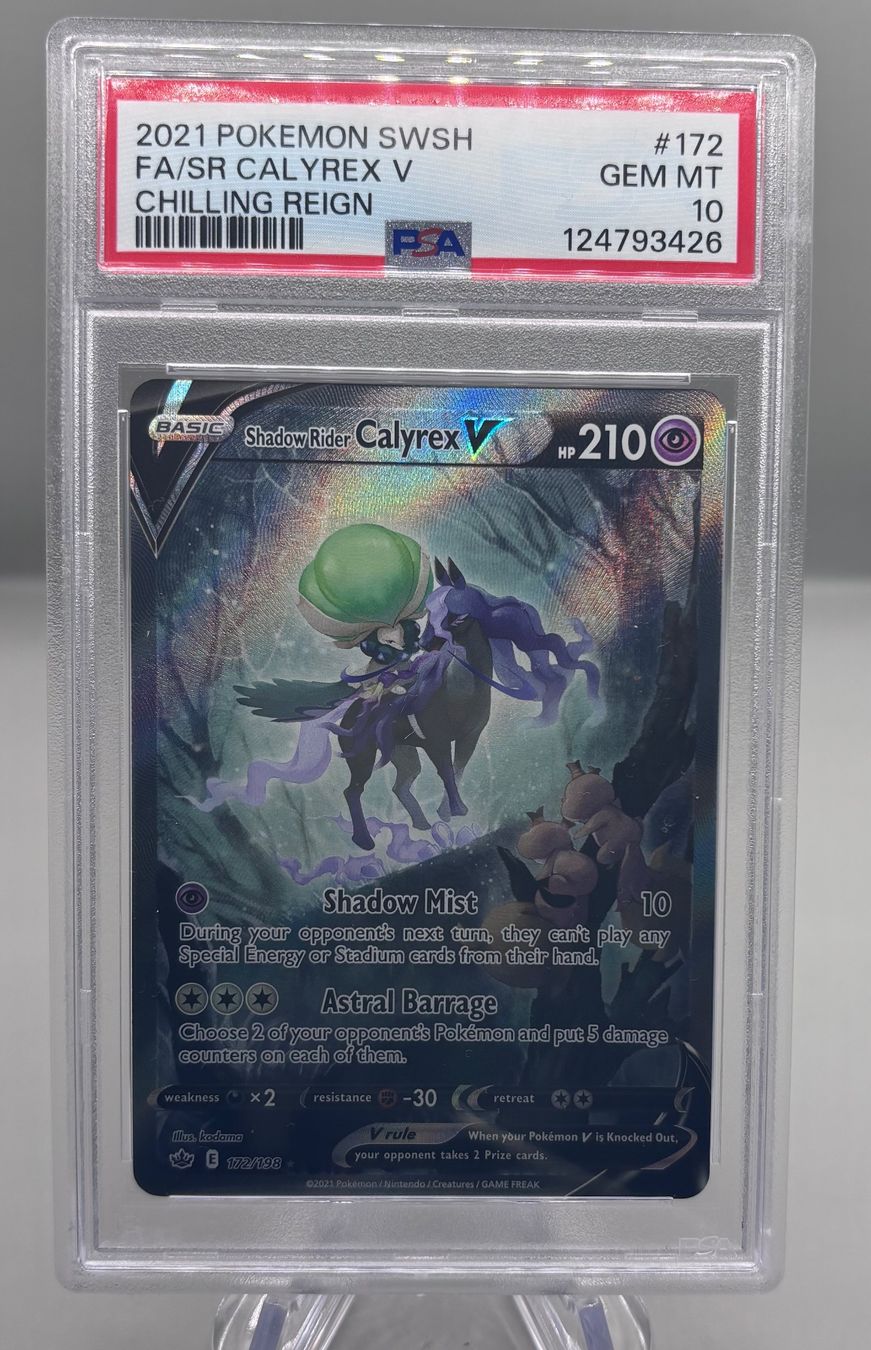 Pokemon Shadow Rider Calyrex V FA/SR PSA 10 ab 1.- (Neu (gemäss Beschreibung)) in Wettingen für ...
