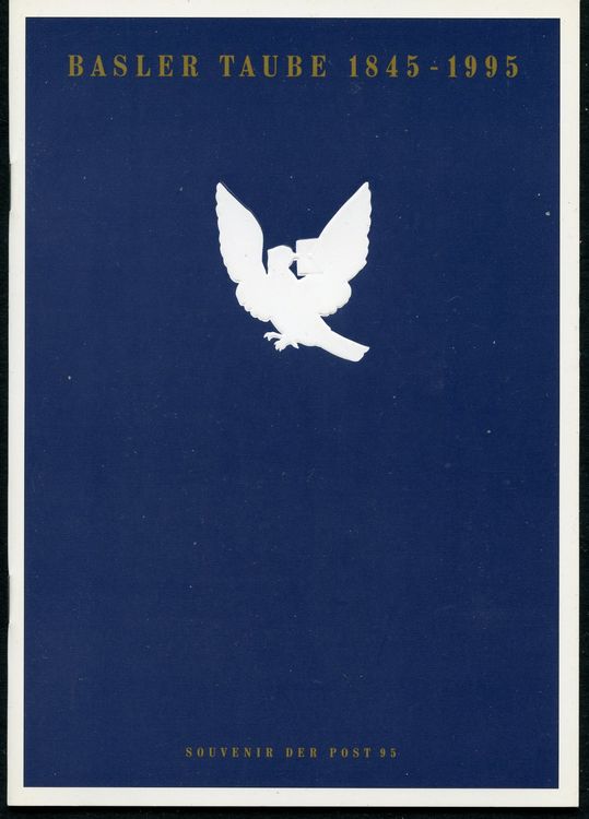 Basler Taube 95, 3 Souvenirhefte dt, fz u. it je Block **/o (Neu (gemäss Beschreibung)) in ...