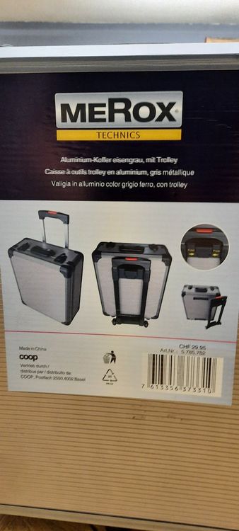 Merox Aluminium-Koffer mit Trolley (Neu (gemäss Beschreibung)) in Rohrbach für CHF 20 – nur ...