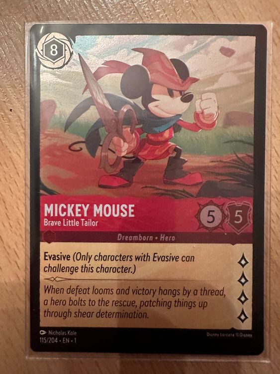 Lorcana Mickey Mouse - Brave Little Taylor - FOIL - 115 - M | Kaufen ...
