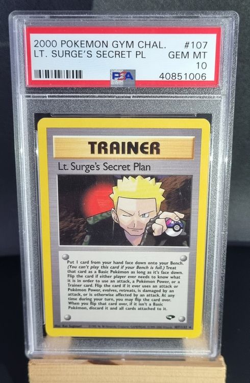 PSA 10 / Lt. Surge's Secret Plan / GYM Challenge / GEM MINT | Kaufen ...