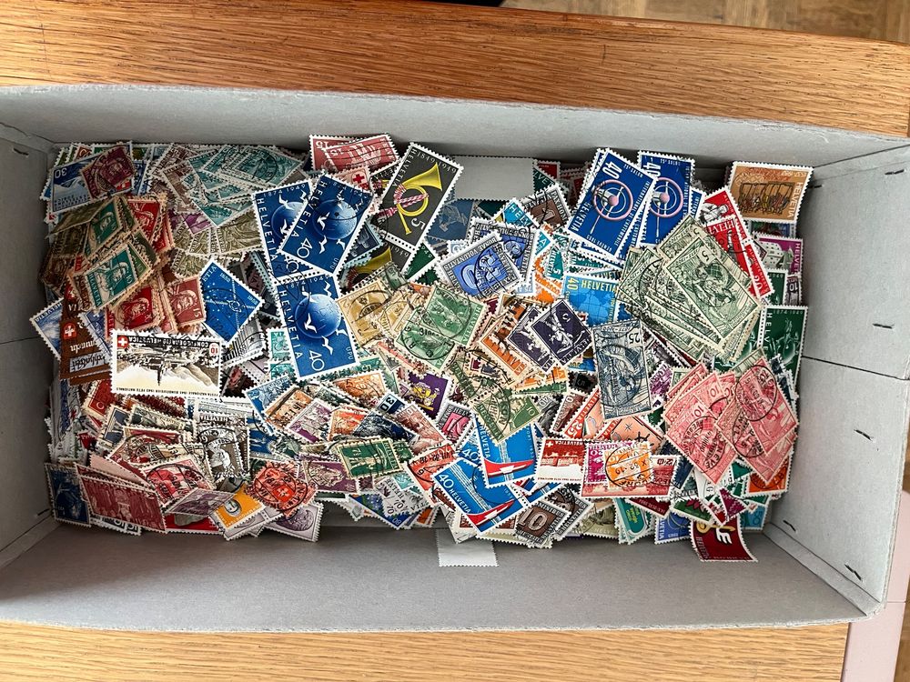 500 Gramm Schweizer Marken ab sitzender Helvetia bis 90er J. | Kaufen ...