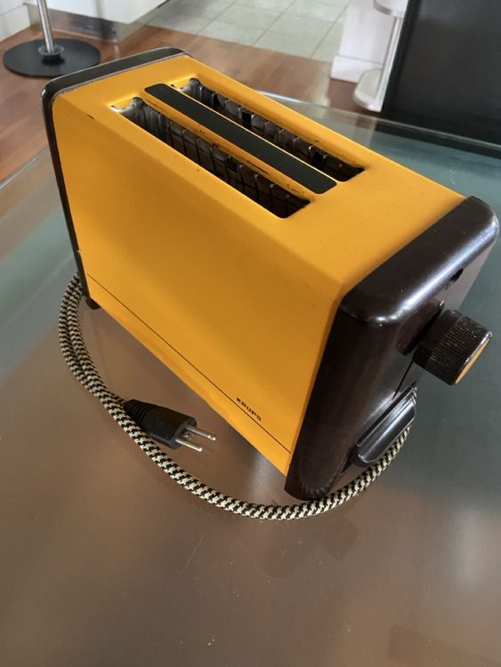 Retro Krups Toaster, gelb, 70er Jahre Designklassiker (Gebraucht) in ...