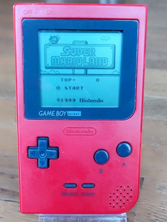 🔥100% Nintendo Game Boy Pocket Red + Box + Super Mario Land (Gebraucht ...