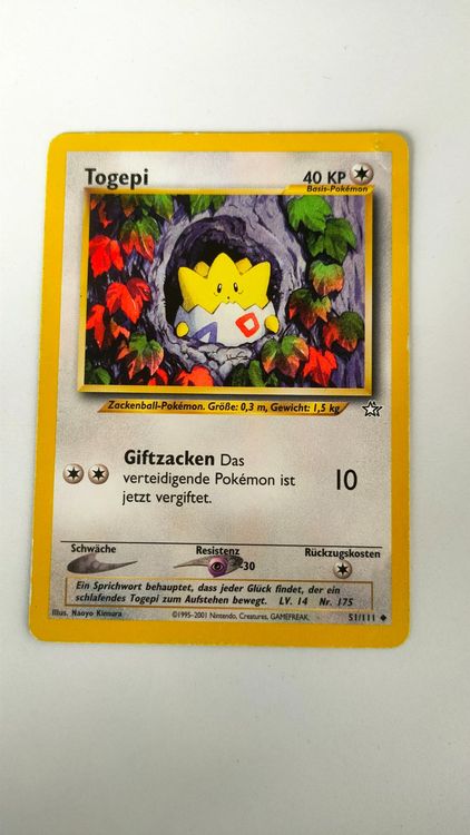 Togepi - Pokemon - Neo Genesis | Kaufen auf Ricardo