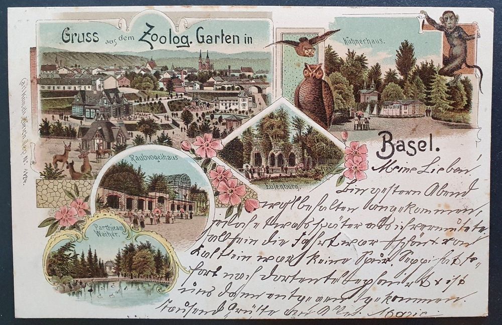 Gruss aus dem Zoolog. Garten Basel 1898 (Neu (gemäss Beschreibung)) in Kreuzlingen für CHF 28 ...