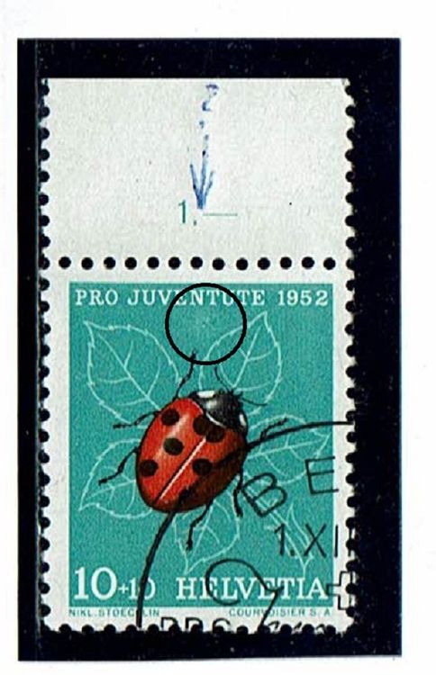 REID2/Pro Ju J144 variété 3.02 Retouche sous T de JUVENTUTE (Gebraucht) in Neuchâtel für CHF 4 ...