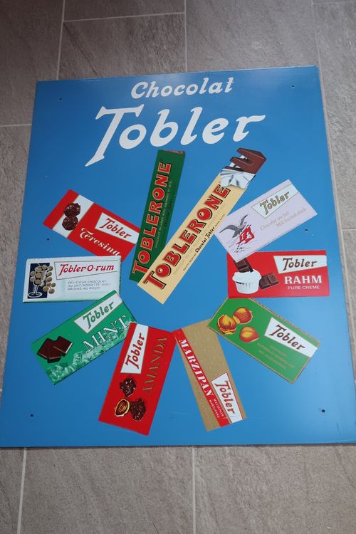 Tobler. Alublech. Sammlerstück. 82 x 64 cm. | Kaufen auf Ricardo