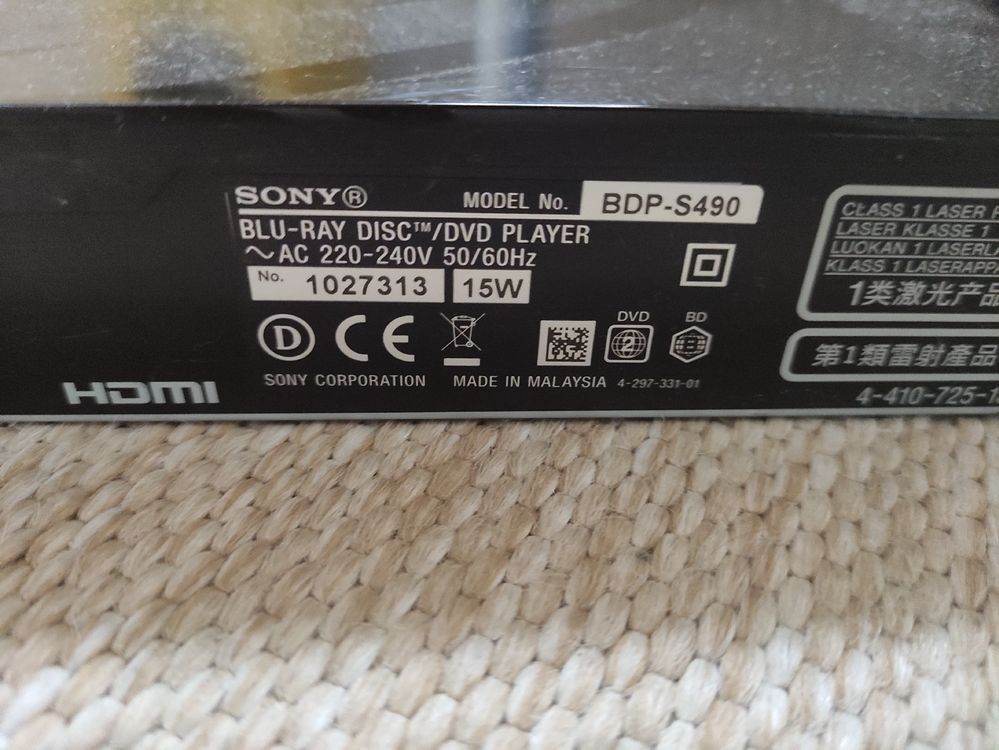 Sony BluRay DVD SACD Player BDP S490 (Gebraucht) in Ebmatingen für CHF ...