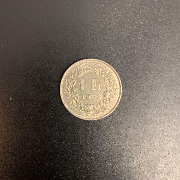 1963 Münze 1 Franken Silber (Gebraucht) in Eggersriet für CHF 2.1 – mit Lieferung auf Ricardo kaufen