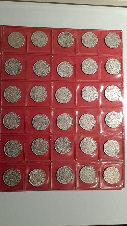 Silbermünzen Fr. 1.00, 30 Stk. JG 1900 bis 1947 | Kaufen auf Ricardo