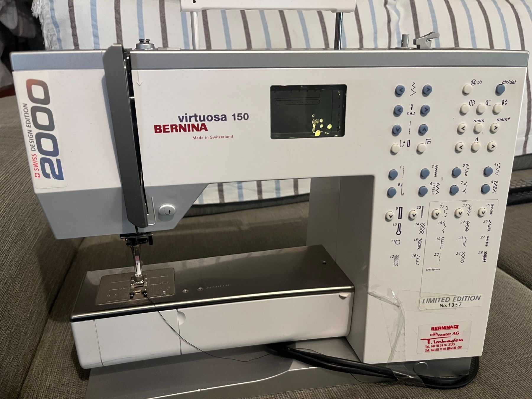 Bernina Virtuosa 150 Limited Edition–gepflegt, ohne Pedal (Gebraucht ...