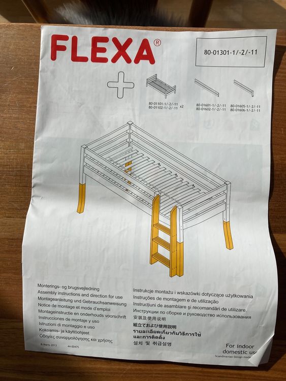 Flexa Bett Classic White inkl. Erhöhung zum Halbhochbett (Gebraucht) in ...
