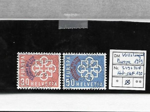 Europa 1959 Vollstempel Kat: CHF 120.- | Kaufen auf Ricardo