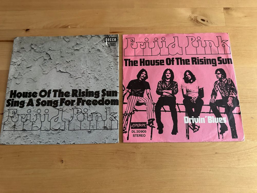 FRIJID PINK rare Singles Top Kult 70's House of the rising (Gebraucht ...