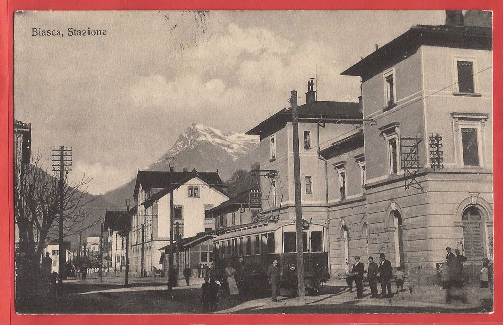 Biasca Stazione - Tram / Bahn beim Bahnhof - 1915 (Gebraucht) in ...