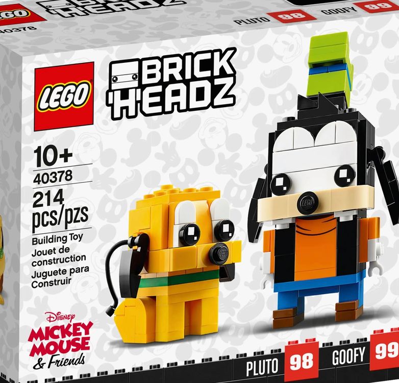 LEGO Brickheadz Disney 40378 Goofy & Pluto (Neu und originalverpackt ...