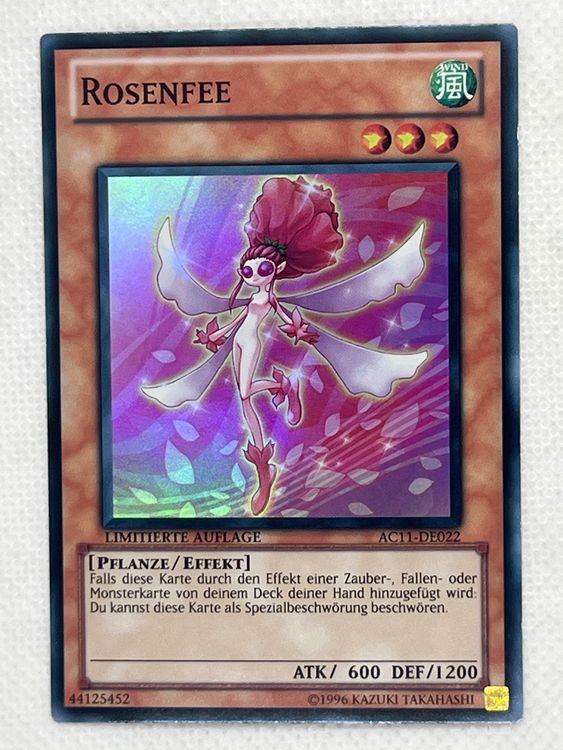 Yu-Gi-Oh! Karte: Rosenfee - Selten und gut erhalten! (Gebraucht) in ...