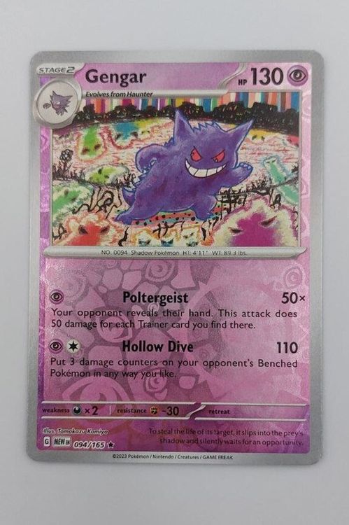 Gengar Reverse Holo (094/165 Set MEW 151) NM / ENG (Gebraucht) in ...