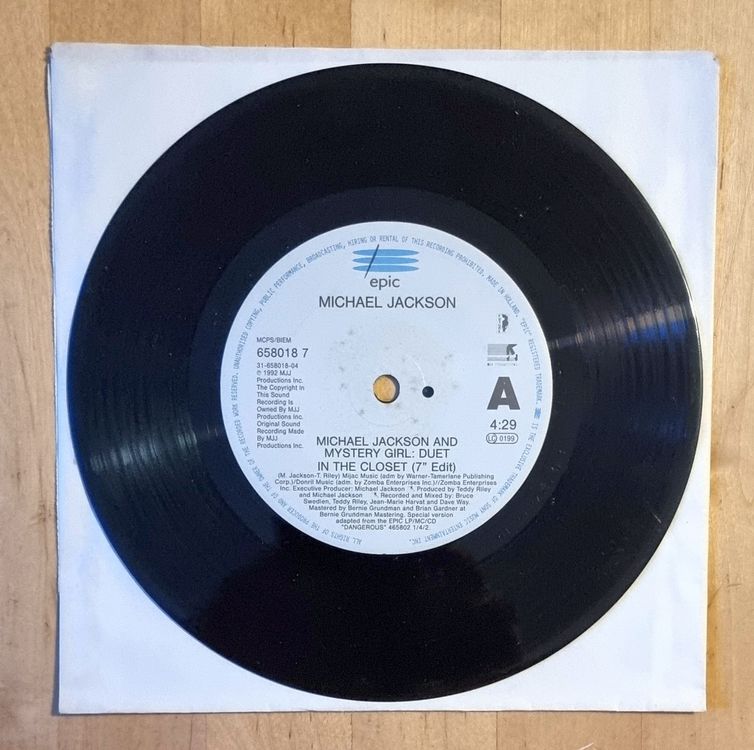 Michael Jackson "In The Closet" (US/UK 1992) near mint (Gebraucht) in ...