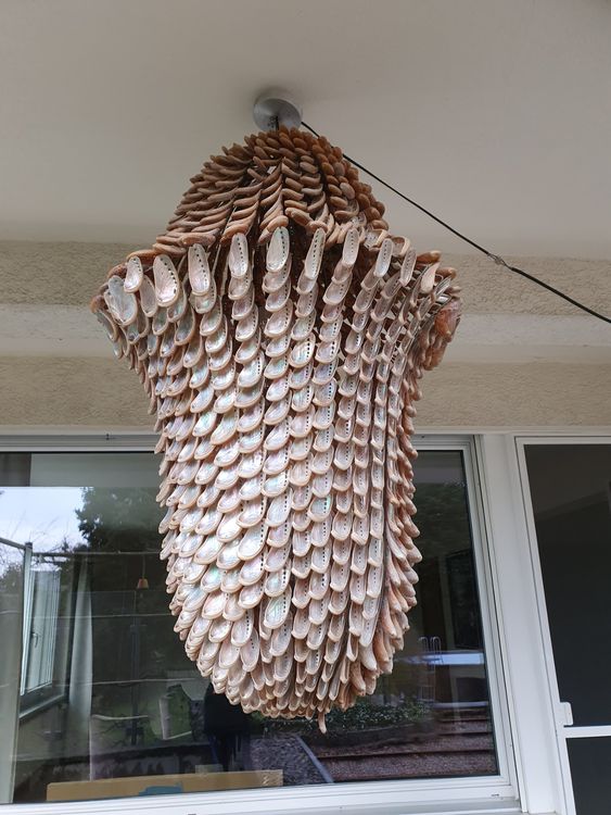 Muschelleuchte Unikat Designlampe Handarbeit Muscheln Leu... (Gebraucht ...