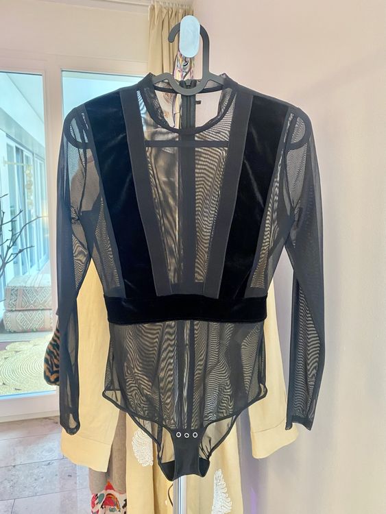 NEU ohne Etikett Body schwarz durchsichtig Grösse S (Neu (gemäss ...
