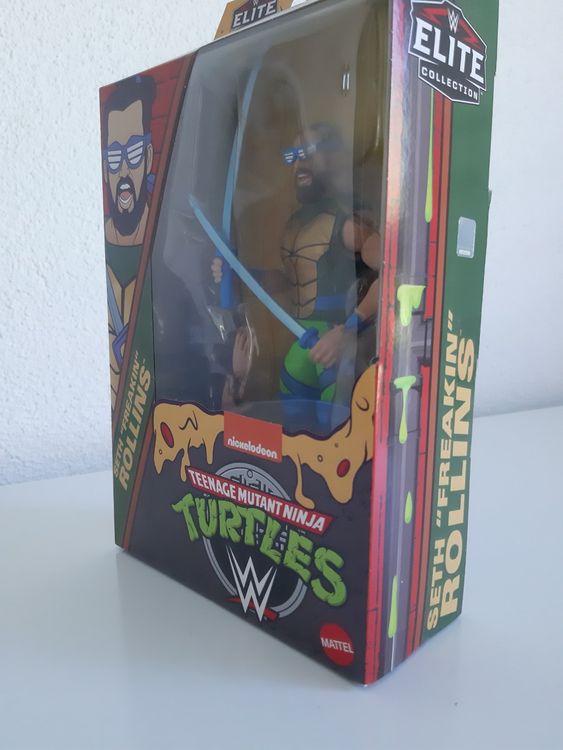 WWE Elite TMNT-Seth Rollins As Leonardo Action Figure (Neu und ...