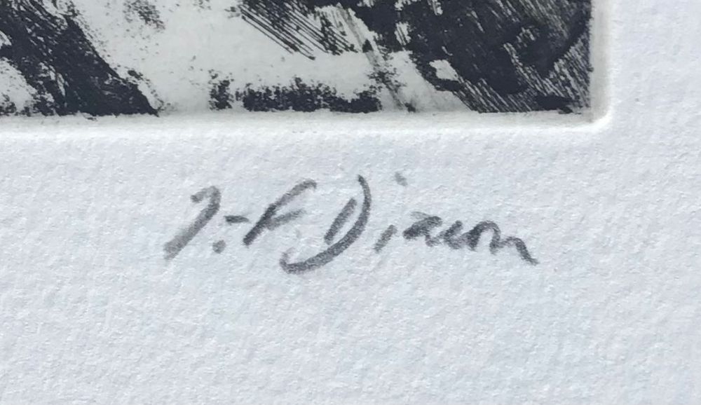 Jean-François DIACON (1930) Radierung Handsigniert | Kaufen auf Ricardo