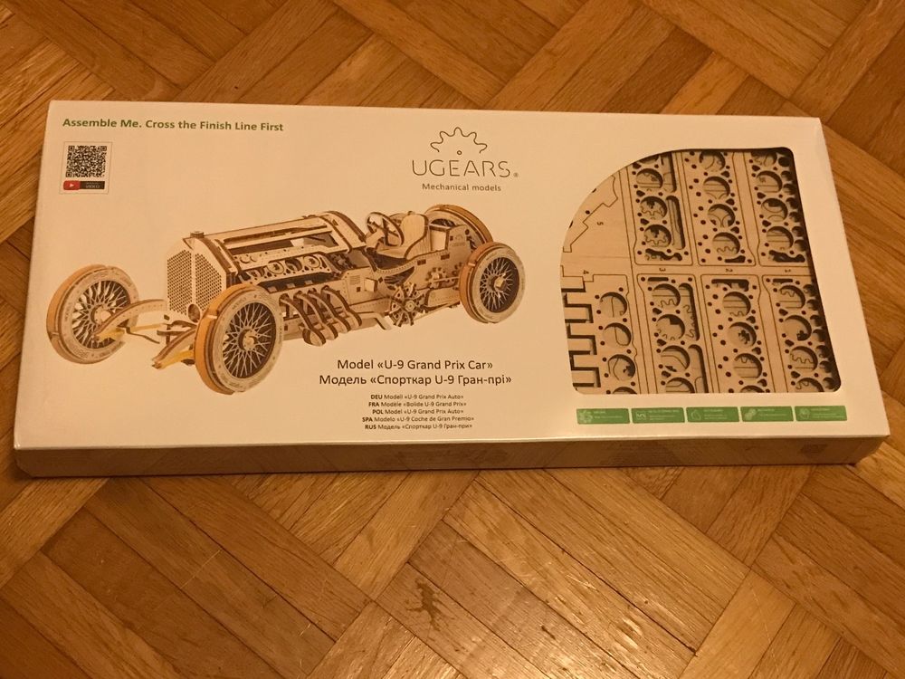 ORIGINAL - UGEARS Mechanical models U9 Grand Prix Car (Neu und ...