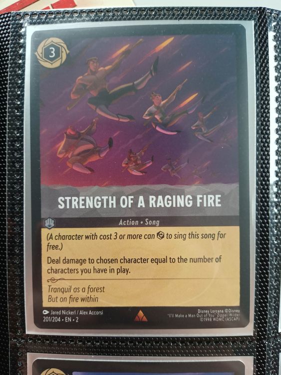 Strength of a Raging Fire Rare - Lorcana Floodborn ENGLISCH (Gebraucht ...