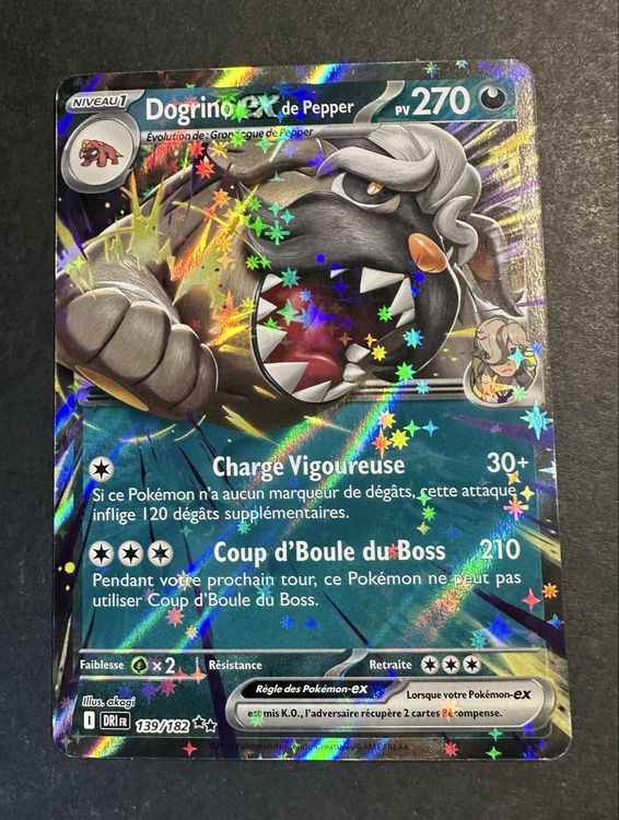 Pokémon Dogrino EX de Pepper 139/182 Rivalités Destinées FR (Neuf (Voir ...