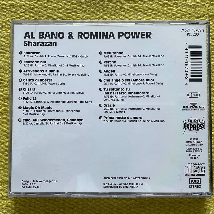 AL BANO&ROMINA POWER-SHARAZAN | Kaufen auf Ricardo