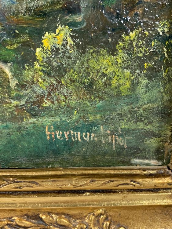 Lipot Herman (1884-1972) Gemälde Badende am See | Kaufen auf Ricardo