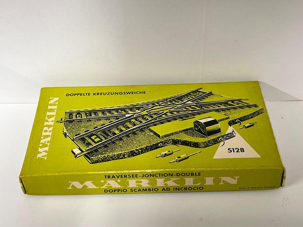 Märklin 5128 M-Gleis Doppelte Kreuzungsweiche elektrisch (Neu und ...