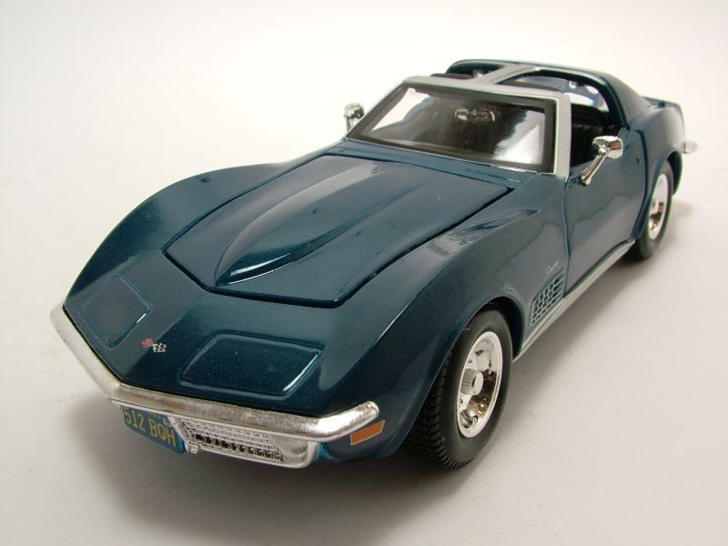Chevrolet Corvette C3 Targa 1970 dunkelblau met. 1:24 (Neu und ...