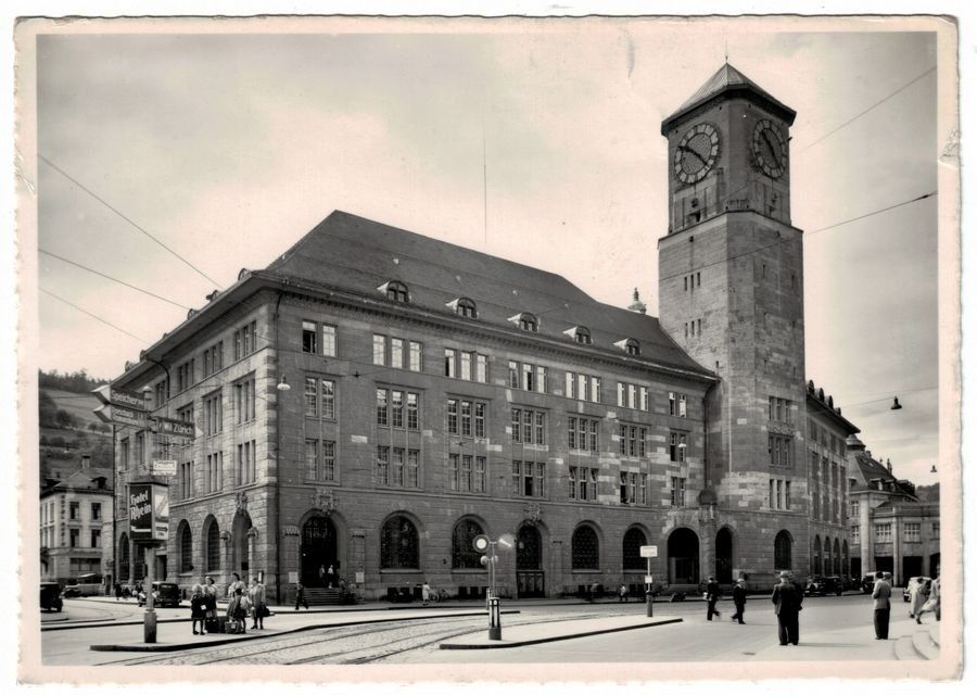 St. Gallen, Hauptpost, belebt, um 1945 (Gebraucht) in Frauenfeld für ...