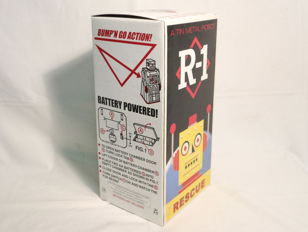 Blech Roboter R-1 Rescue Bump N Go Action Robot (Neu (gemäss ...
