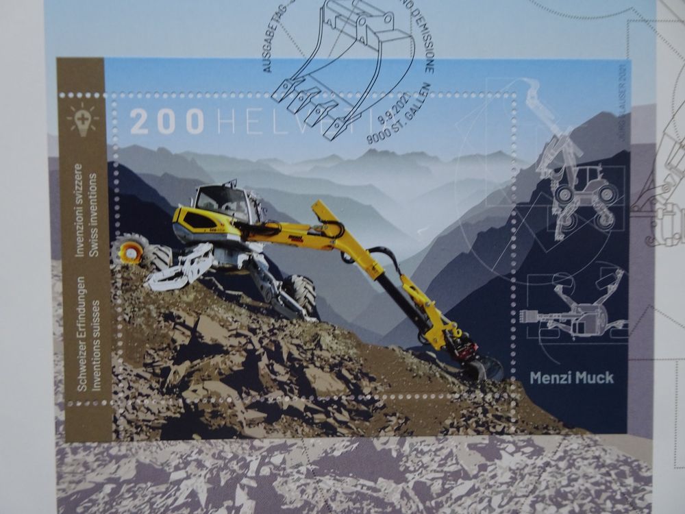 2021, Sonderblock MENZI MUCK, ET-⦿, Schweizer Erfindungen (Neu (gemäss ...